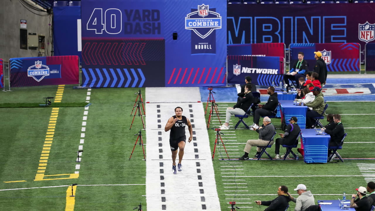 Offensive tackle John Ojukwu's 2023 NFL Scouting Combine workout