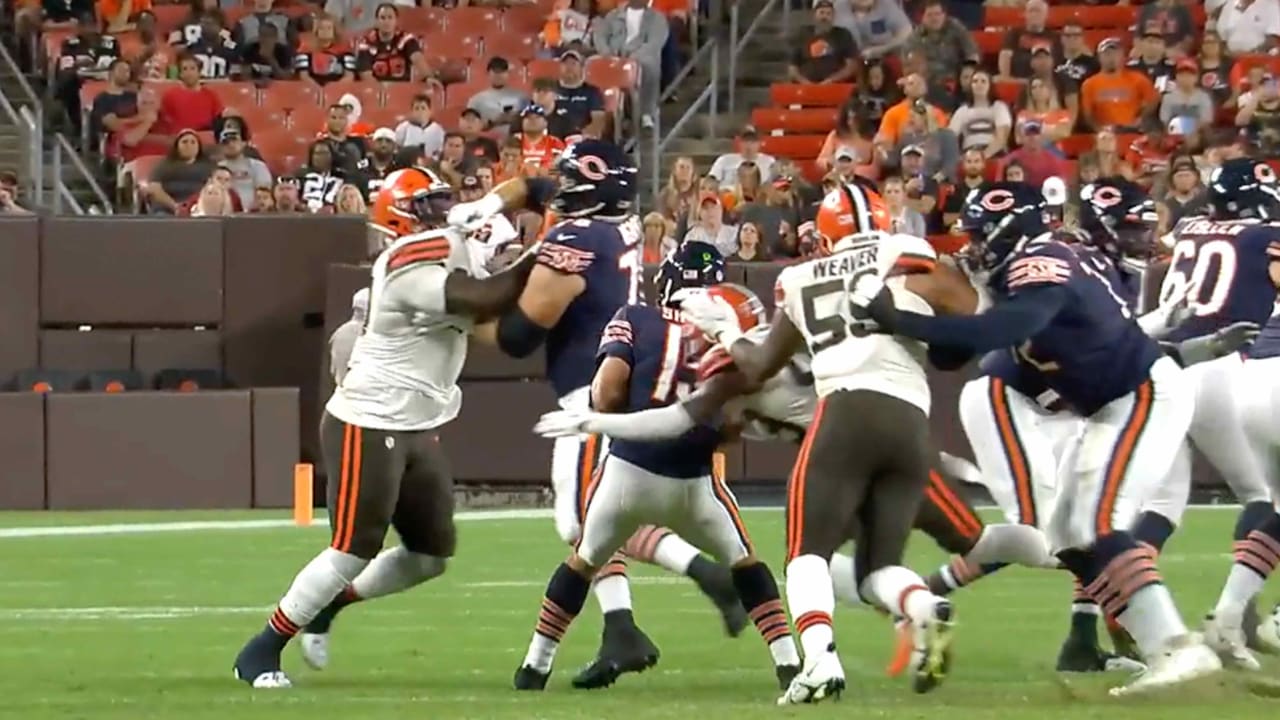 Cleveland Browns cornerback Shaun Jolly floods backfield for strip-sack ...