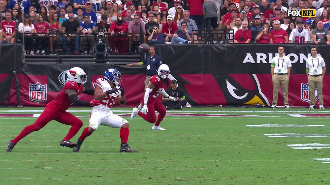 Arizona Cardinals defensive back Jalen Thompson snags interception vs ...
