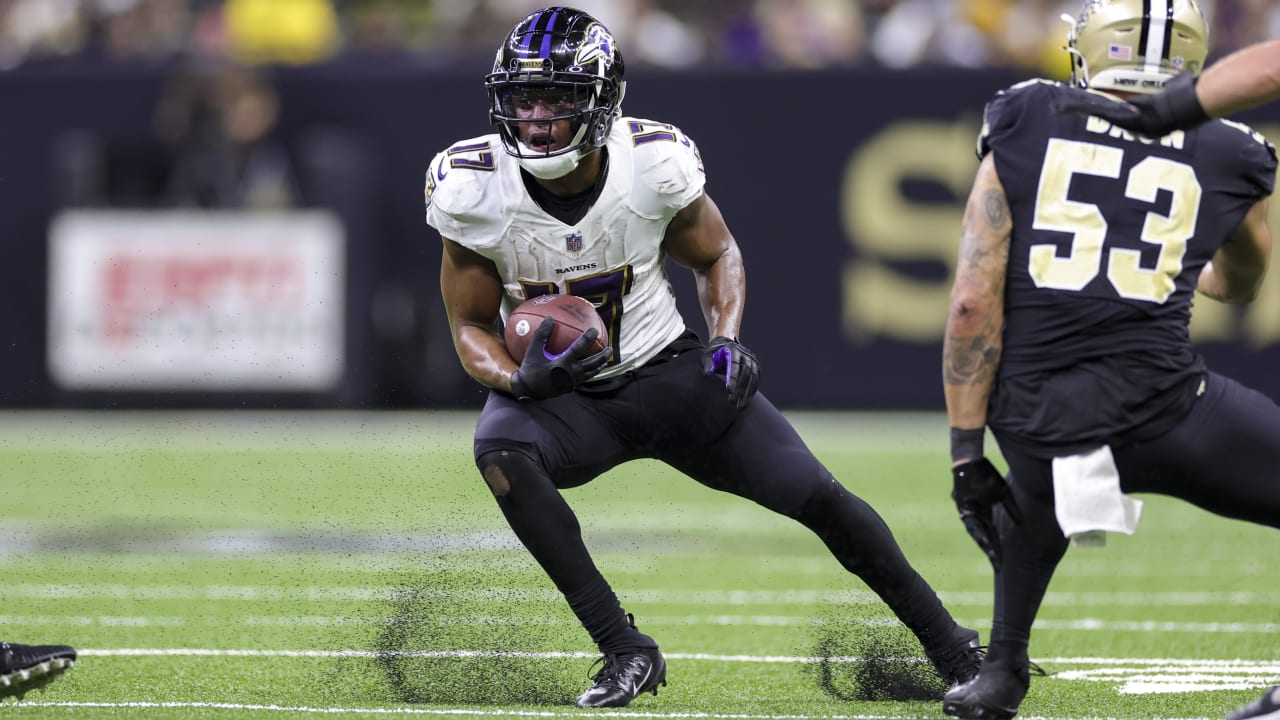 Baltimore Ravens running back Kenyan Drake flashes his jump-cut mastery ...