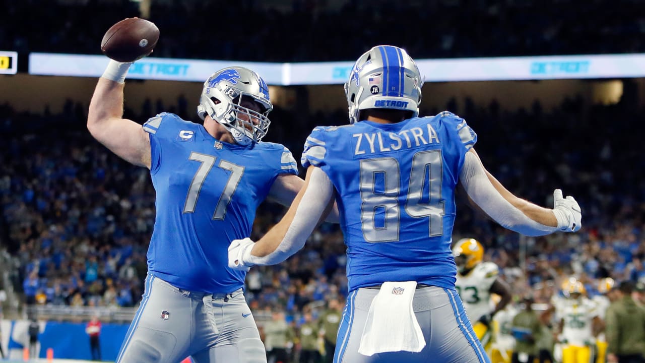 Detroit Lions tight end Shane Zylstra's first career TD catch couldn't ...