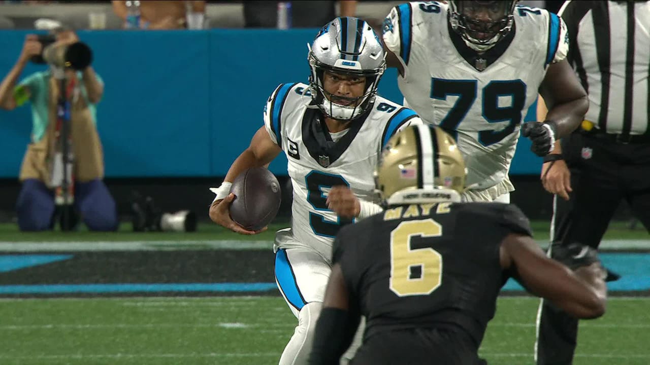 Quarterback Bryce Young's 26-yard scramble ignites Carolina Panther's crowd