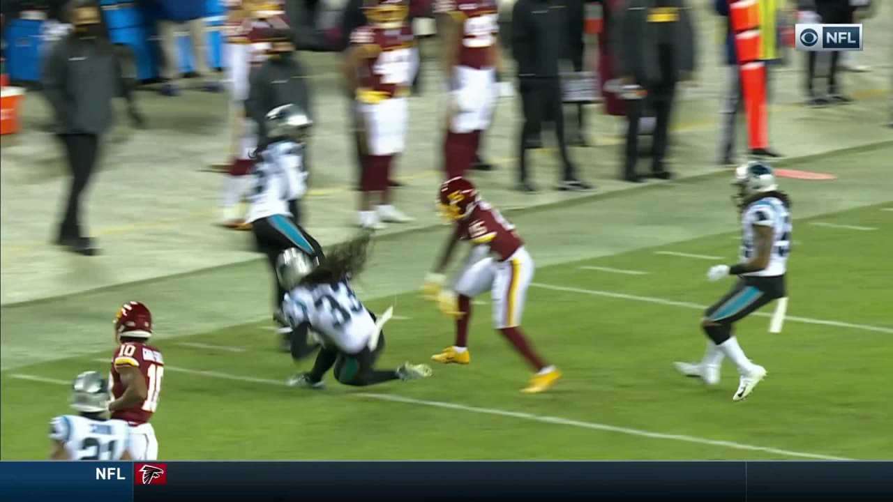 Carolina Panthers safety Tre Boston matches Washington's INT with one ...