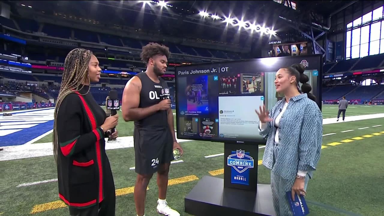 Offensive tackle Paris Johnson Jr. assesses his performance at 2023 NFL ...