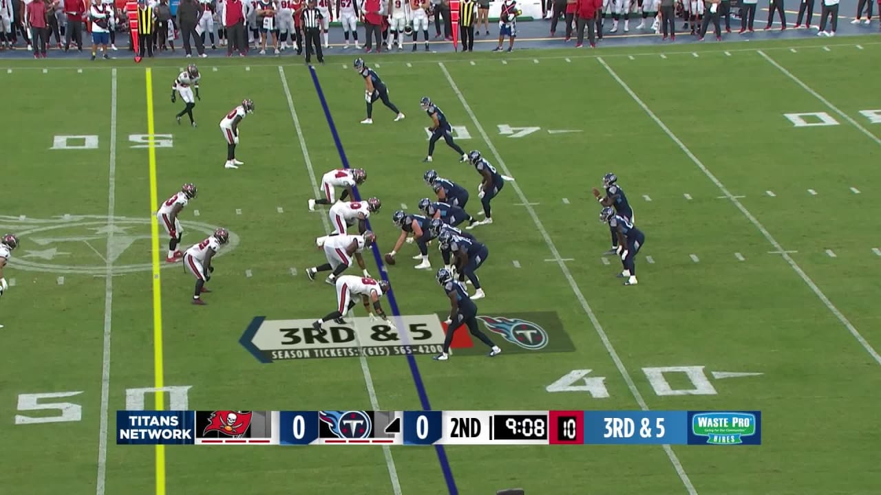 Tennessee Titans rookie wide receiver Kyle Philips makes a Cris Carter ...