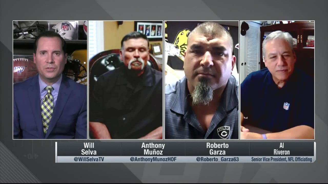 Will Selva, Anthony Muñoz, Roberto Garza and Al Riveron on the ...