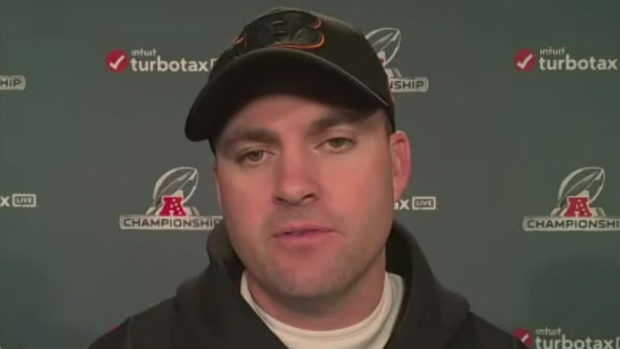Cincinnati Bengals head coach Zac Taylor takes podium ahead of AFC ...
