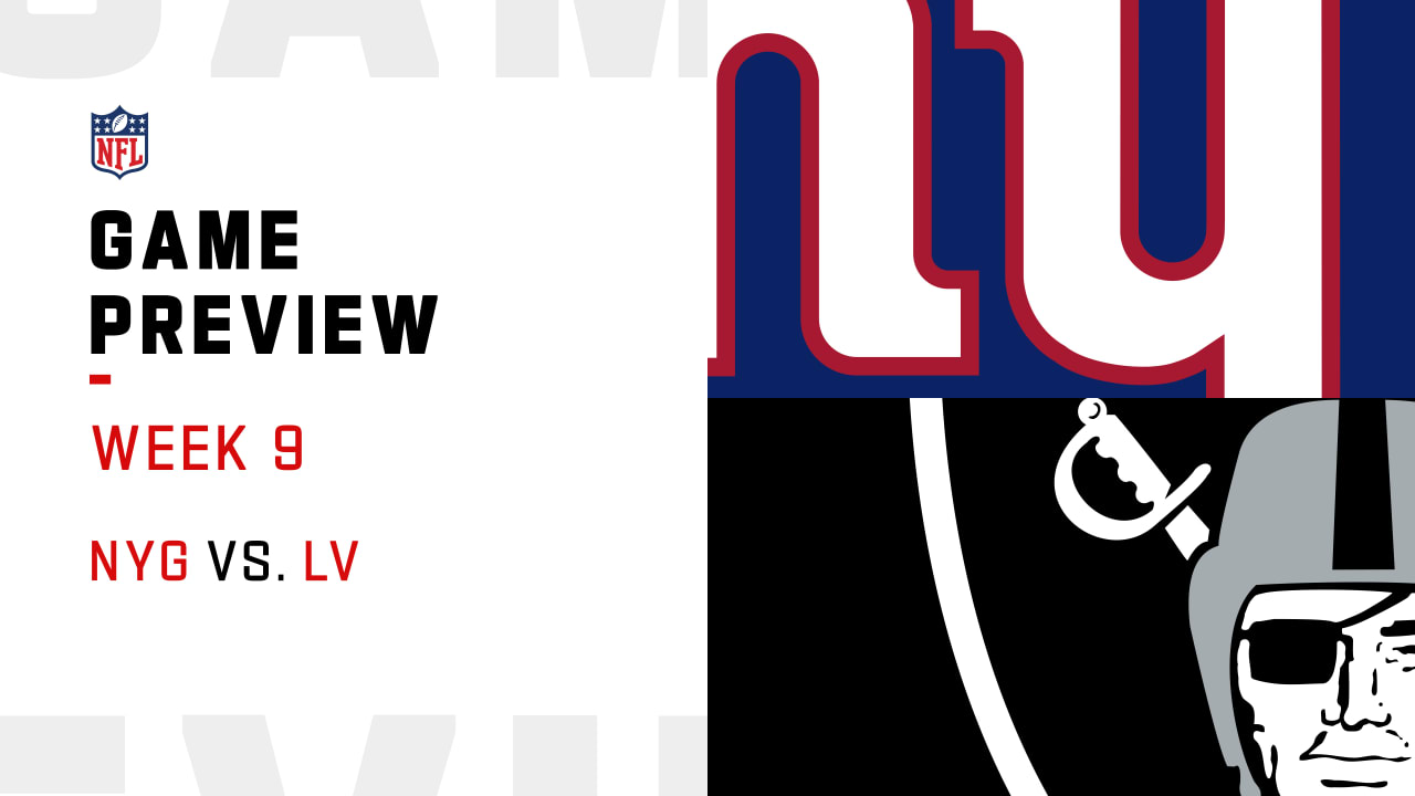 New York Giants vs. Las Vegas Raiders preview | Week 9