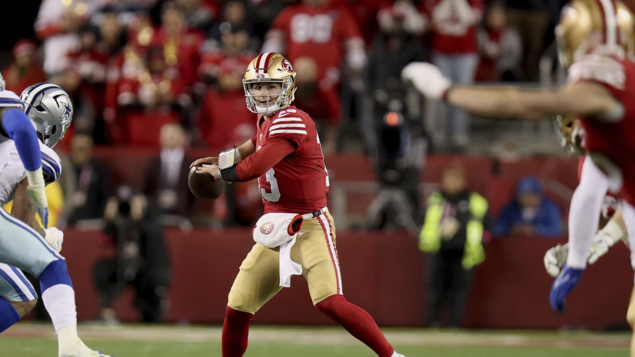 Playoff Moments: San Francisco 49ers rookie quarterback Brock Purdy 30 ...