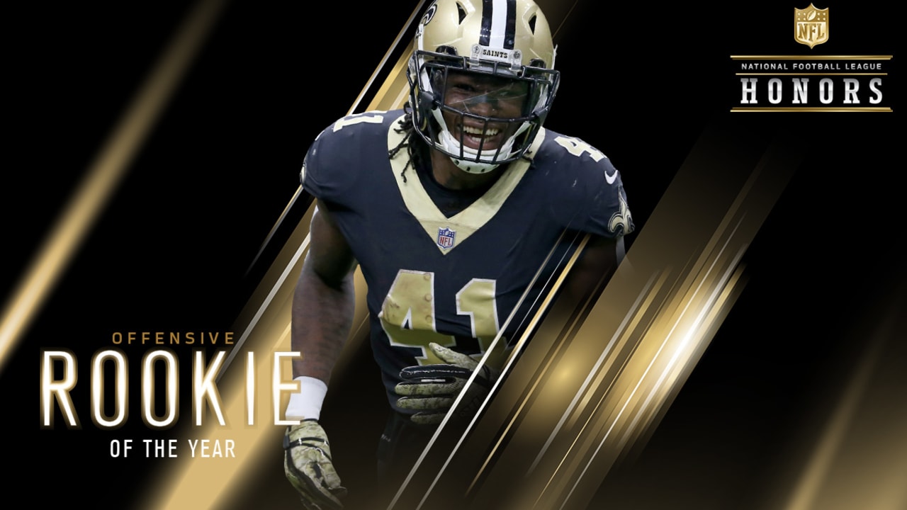 Saints' Alvin Kamara wins Offensive Rookie of the Year