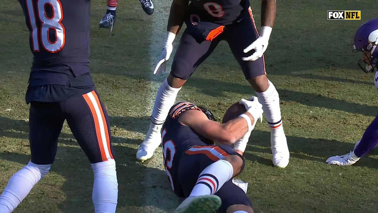 Chicago Bears tight end Cole Kmet powers into end zone on 11-yard TD ...