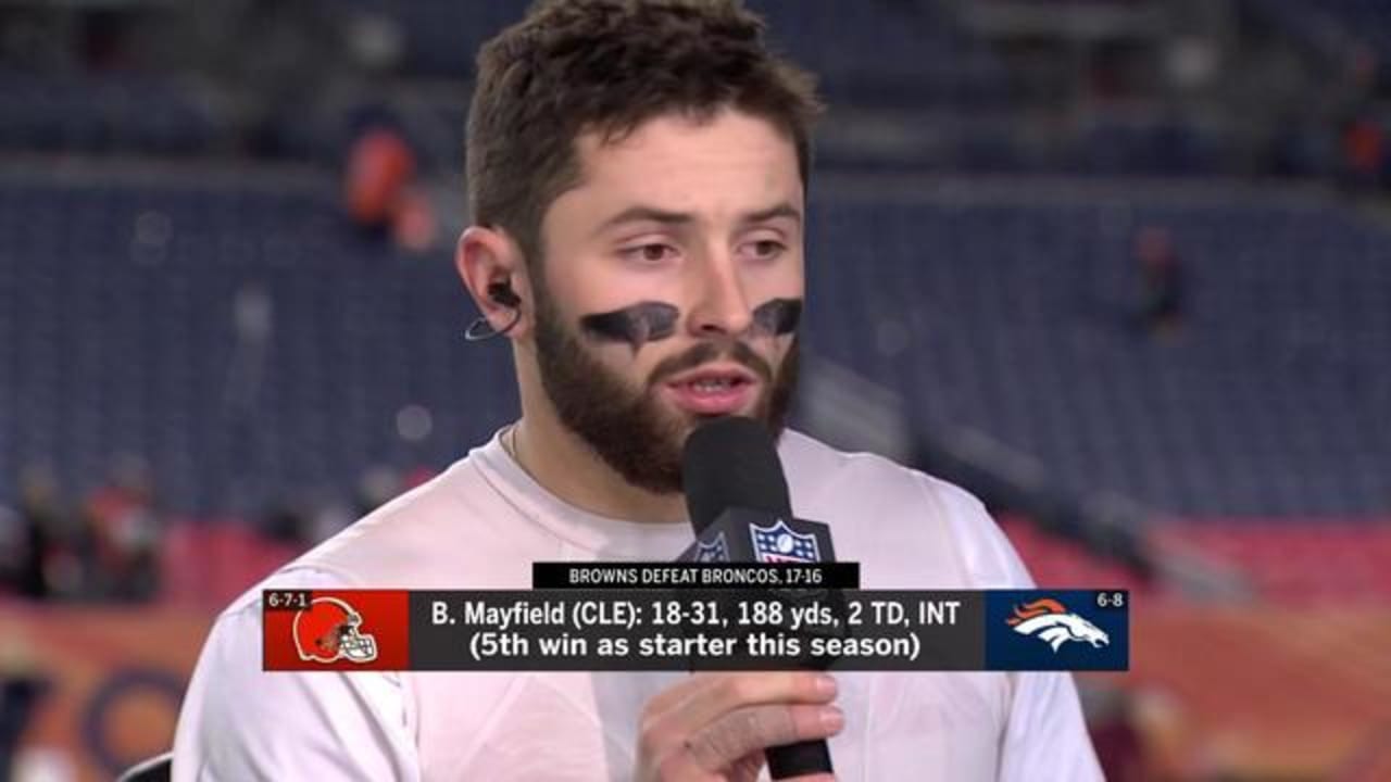 Mayfield on Browns' success: 'We're resilient'