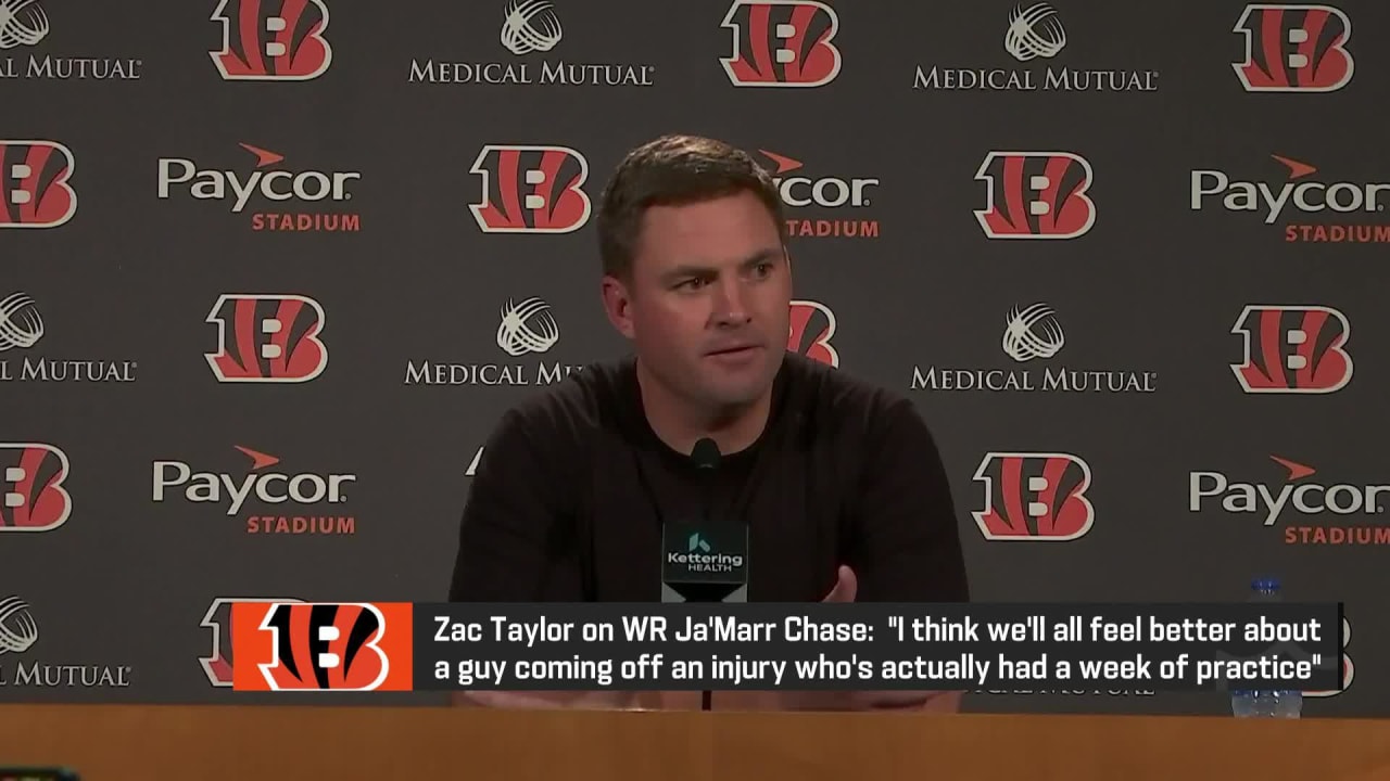 Cincinnati Bengals head coach Zac Taylor discusses Bengals wide ...