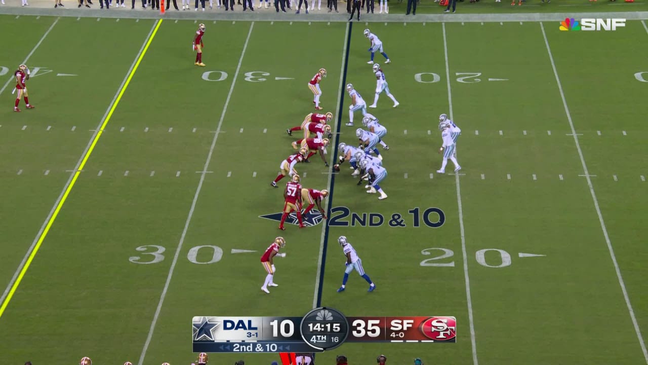 San Francisco 49ers linebacker Fred Warner collects his second takeaway ...