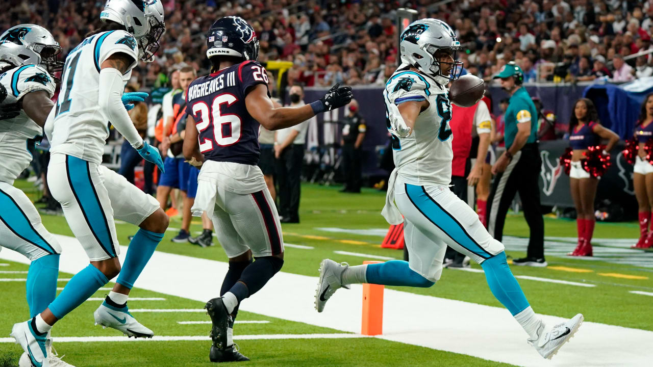 Carolina Panthers tight end Tommy Tremble's first NFL touchdown comes on a jet-sweep sprint to ...