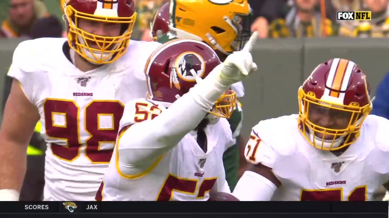 Ryan Anderson pickpockets Aaron Rodgers for key Redskins turnover