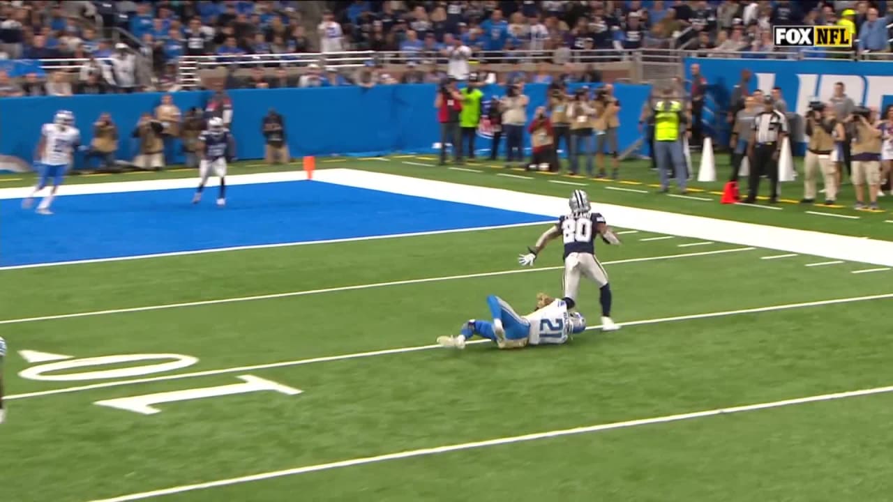 Tony Pollard sidesteps defender on shifty TD catch and run