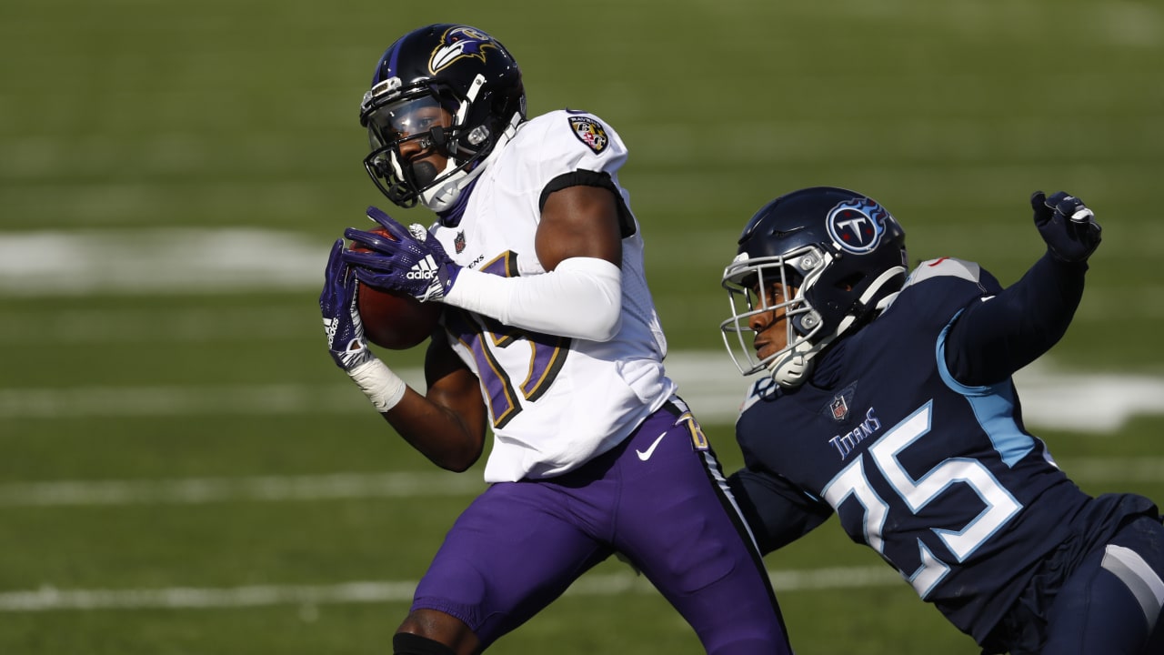 Baltimore Ravens QB Lamar Jackson goes downtown to WR Marquise ...