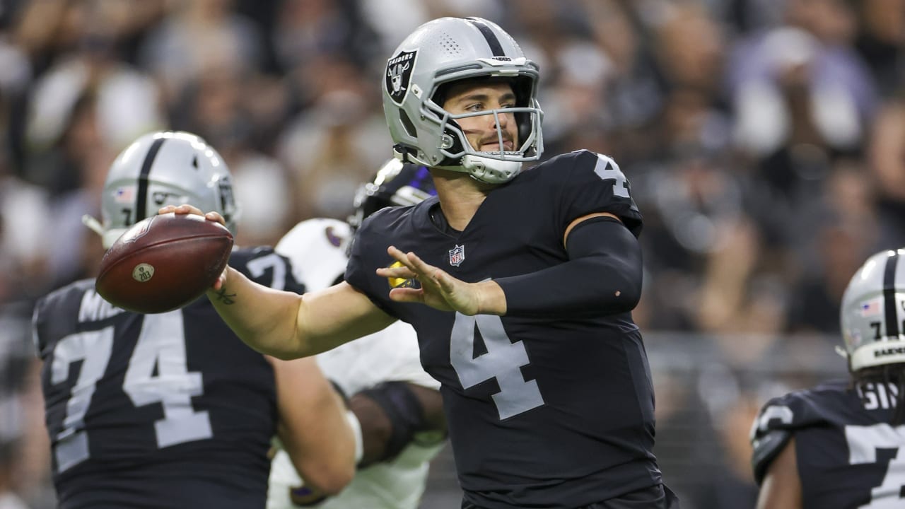 Las Vegas Raiders quarterback Derek Carr's best throws from 435-yard ...