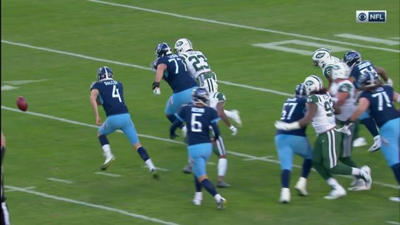 Henry Anderson blocks Titans' extra-point attempt