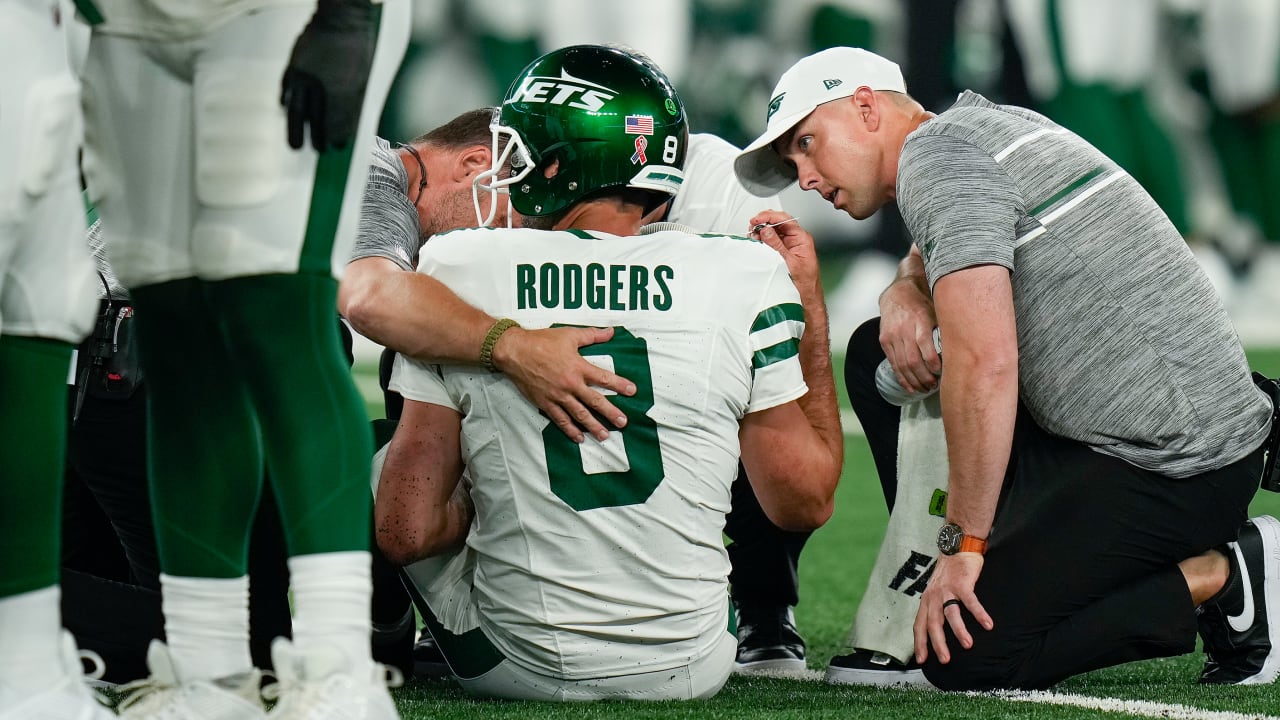 Jets QB Aaron Rodgers' Achilles surgery 'went great'; thanks everyone ...