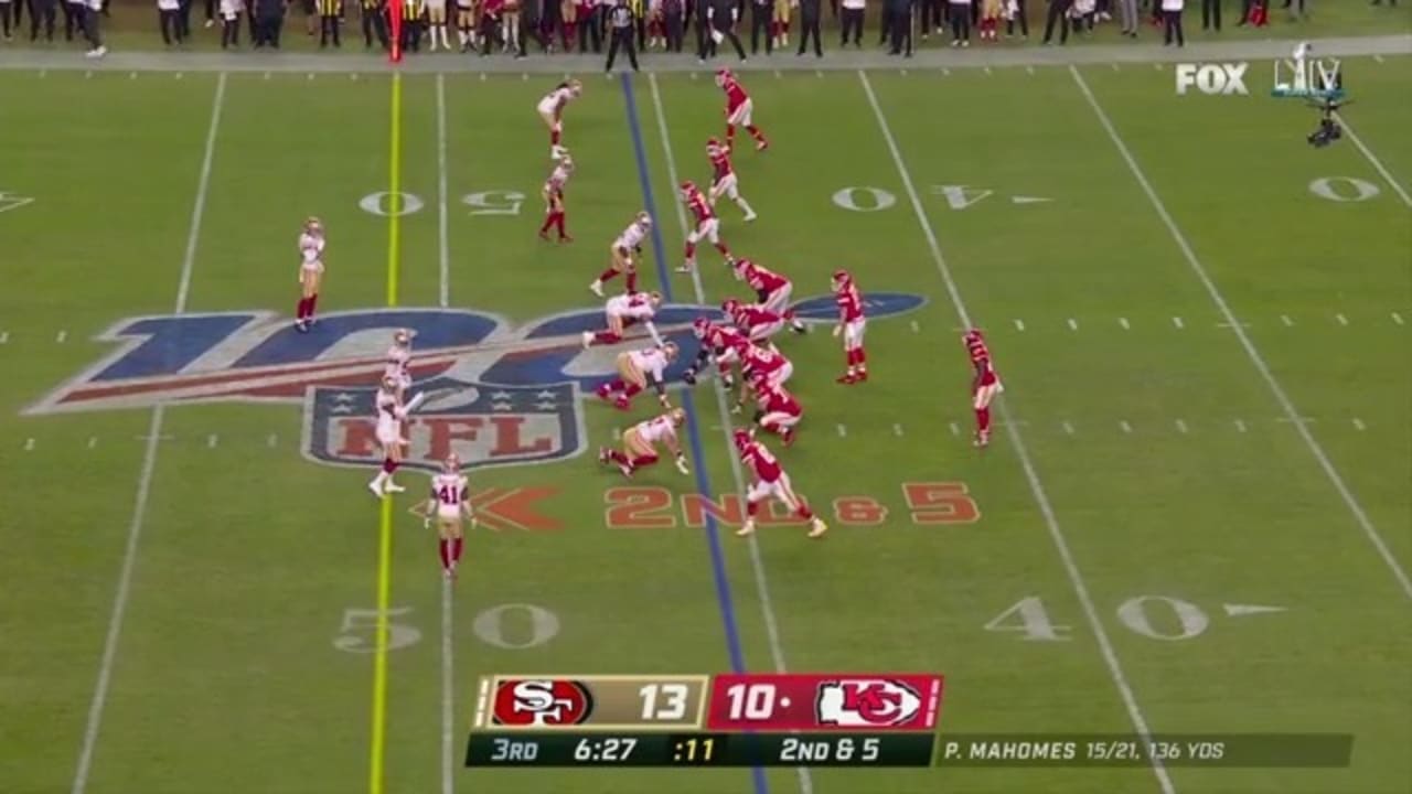 Mahomes falls on fumble after Nick Bosa's quick strip-sack