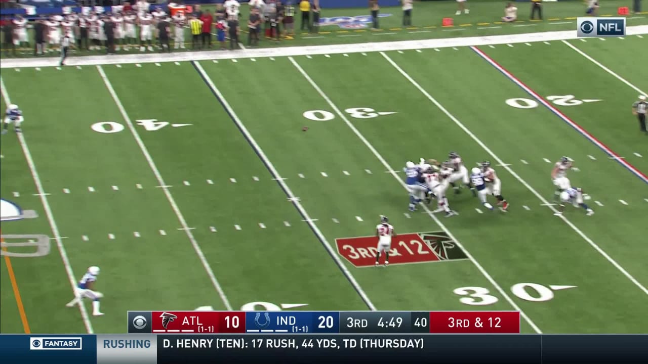 Matt Ryan dissects Colts' defenders for huge third-down throw to Julio ...