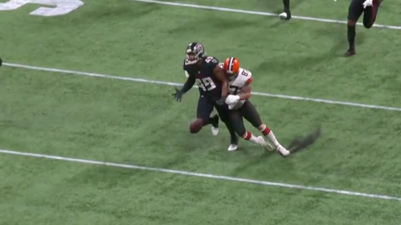Cleveland Browns tight end Jordan Franks' epic chase-down, strip helps ...