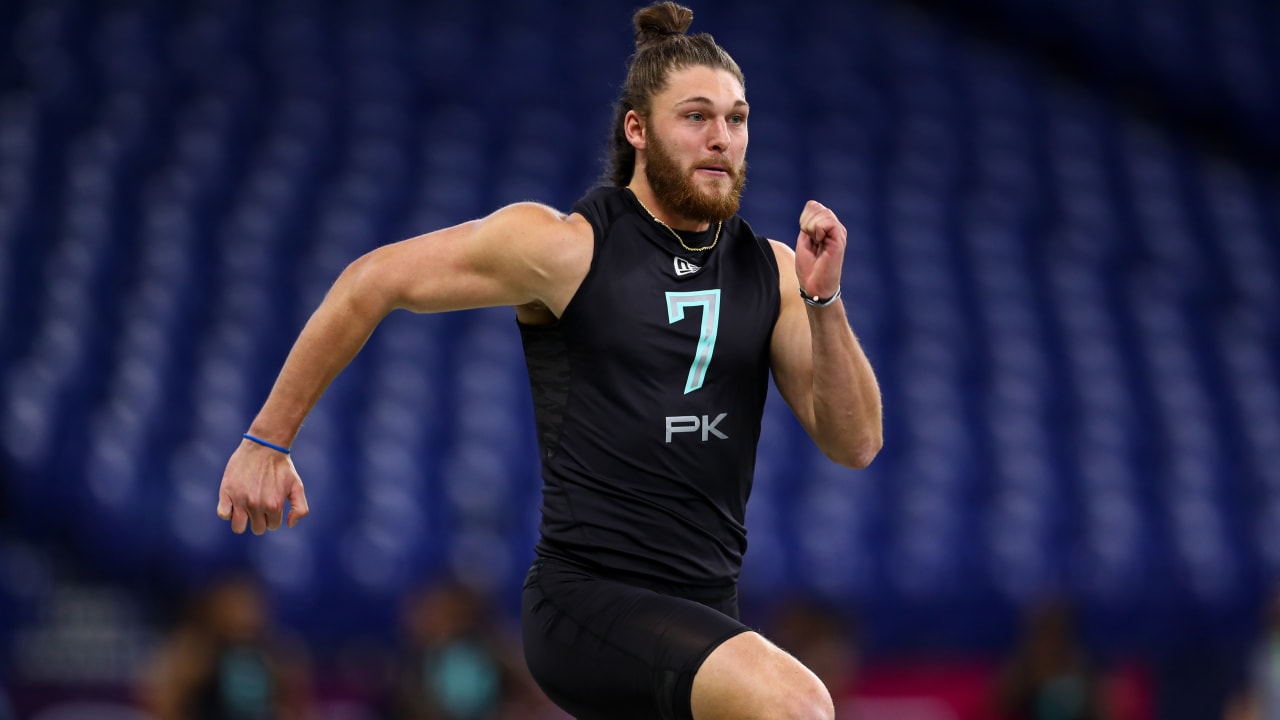 Punter Jordan Stout runs official 4.65-second 40-yard dash at 2022 combine