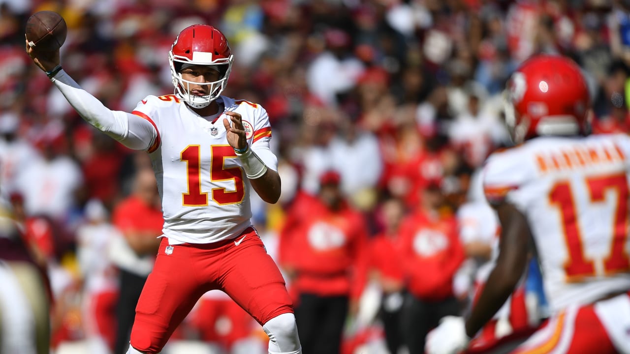 Kansas City Chiefs quarterback Patrick Mahomes' launch codes perfectly ...