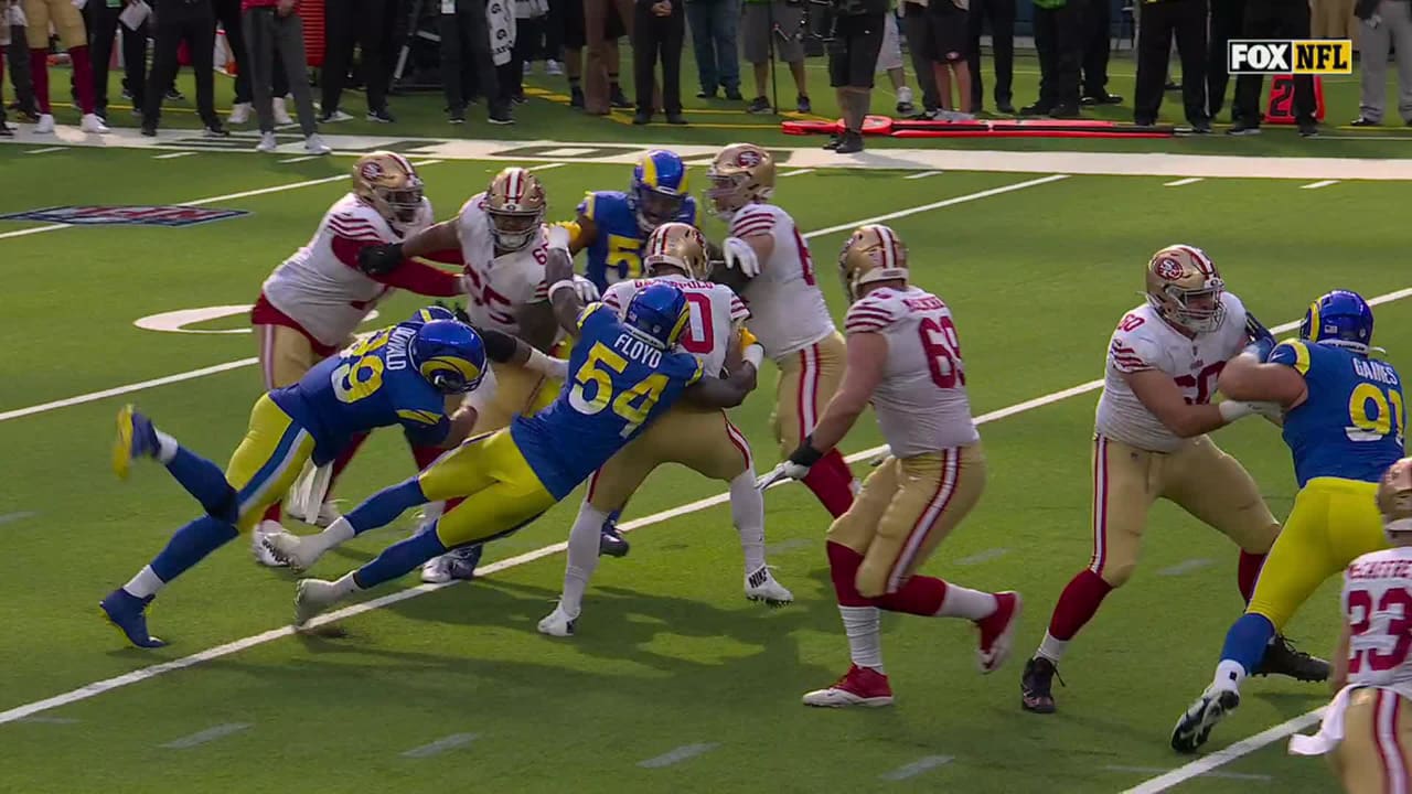 Los Angeles Rams outside linebacker Leonard Floyd's delayed blitz ...