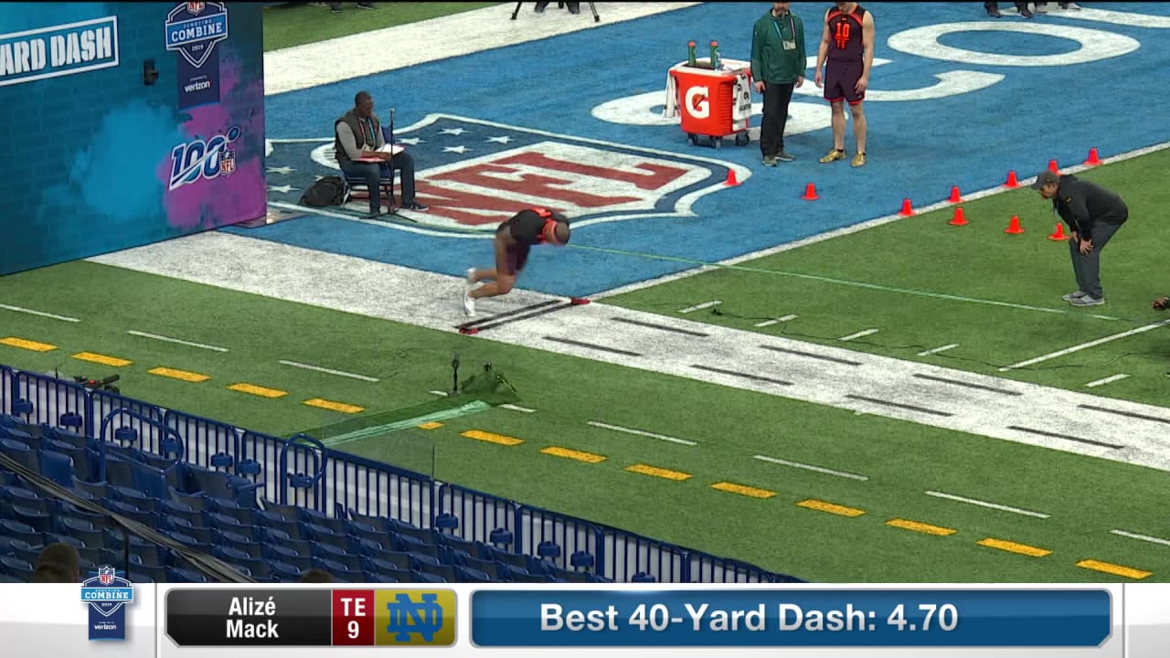 Notre Dame tight end Alize Mack's full 2019 NFL Scouting Combine workout