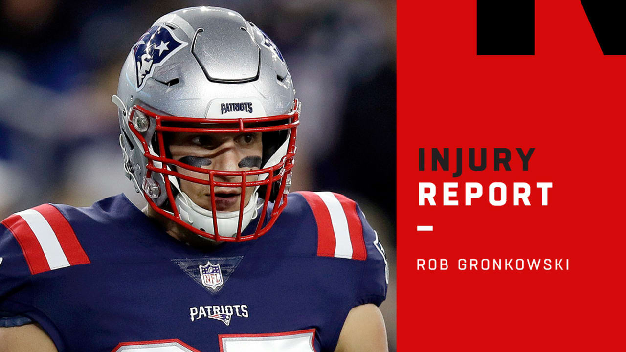 Injuries: Gronk (back/ankle) listed as questionable