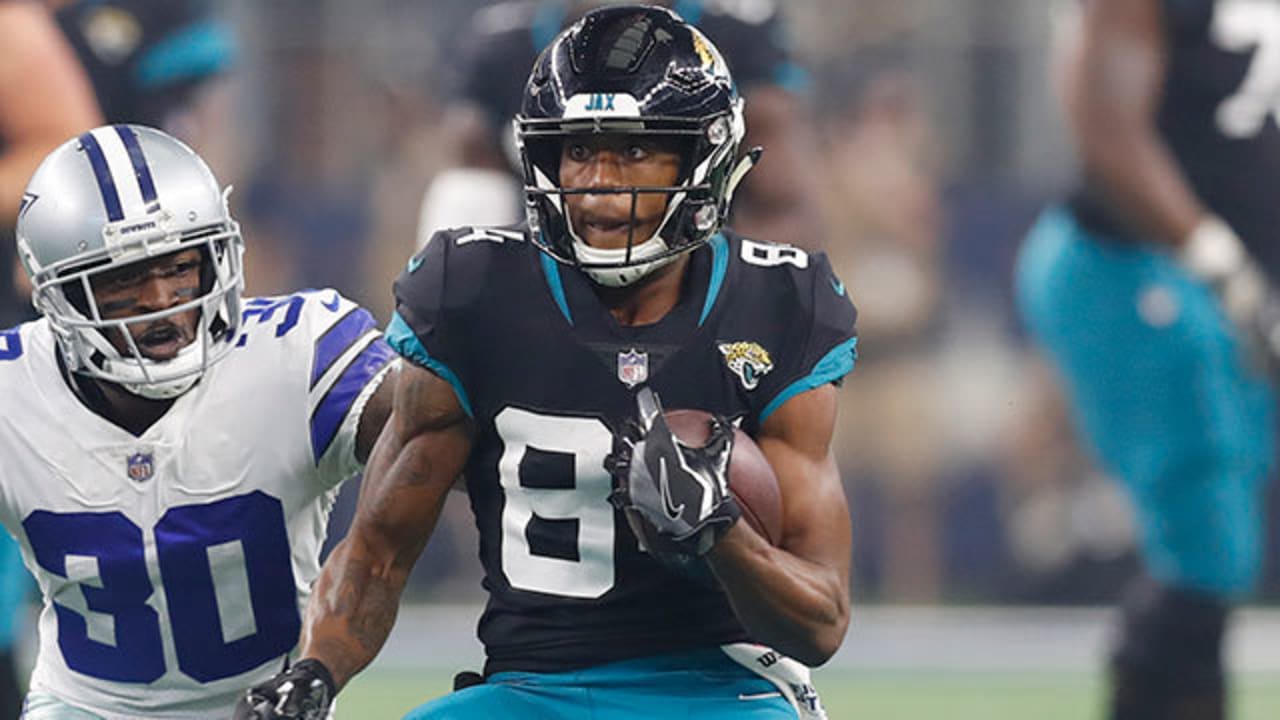 Cole cuts across center of field for first down