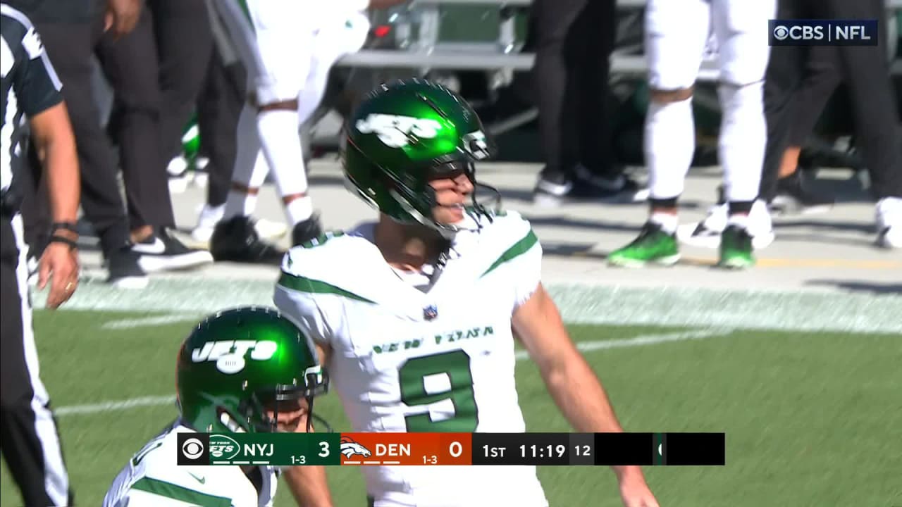 New York Jet's Greg Zuerlein's 30-yard FG opens scoring in Jets-Broncos
