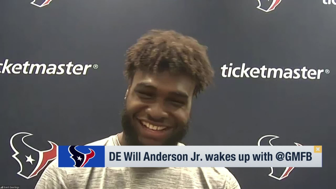 Houston Texans defensive end Will Anderson Jr. reacts to being named ...