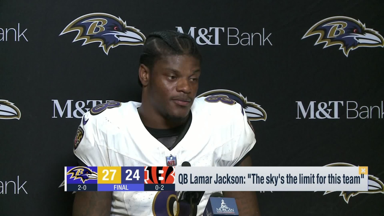 Baltimore Ravens quarterback Lamar Jackson, Cincinnati Bengals ...