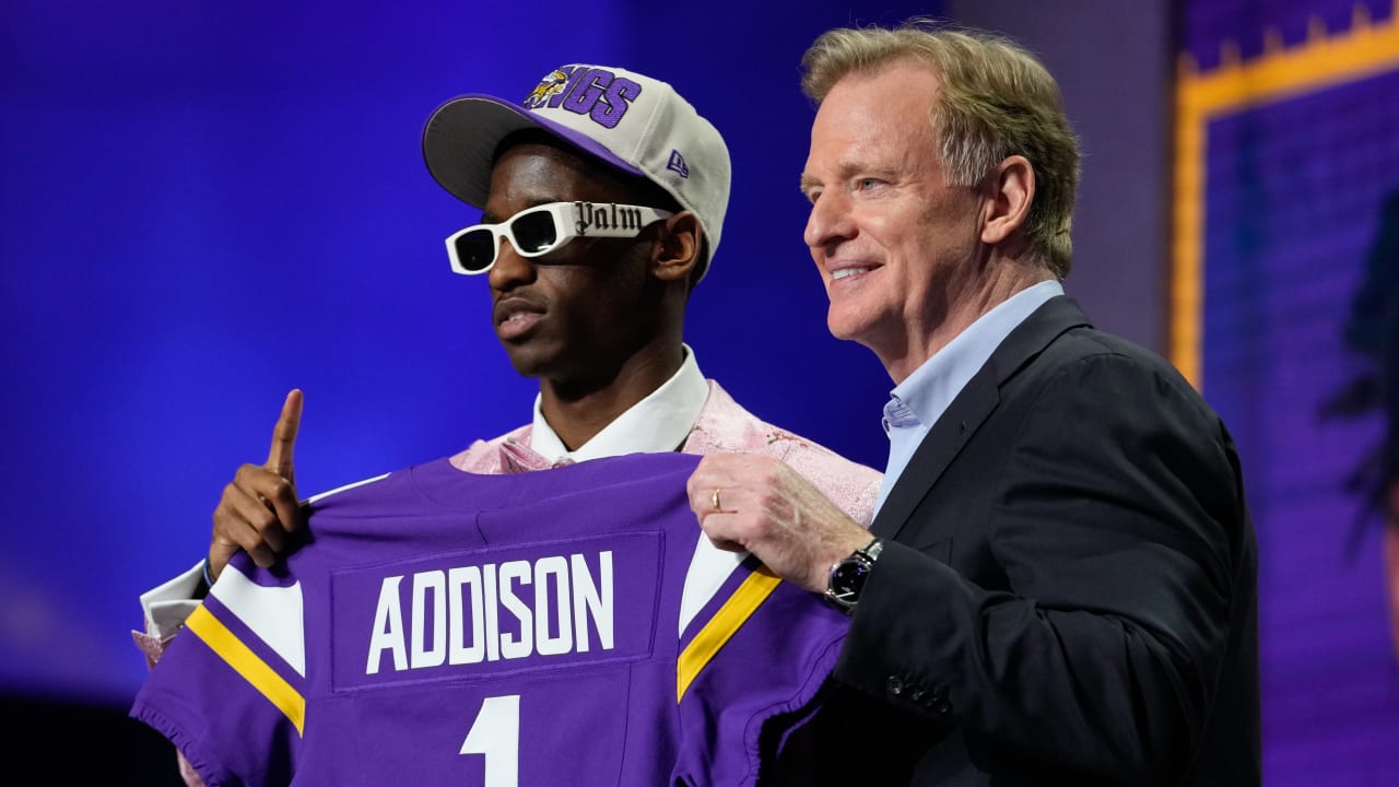 Minnesota Vikings select wide receiver Jordan Addison with No. 23 pick in 2023 NFL Draft
