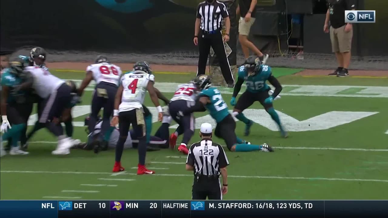 Houston Texans running back Duke Johnson find hole for 1-yard TD