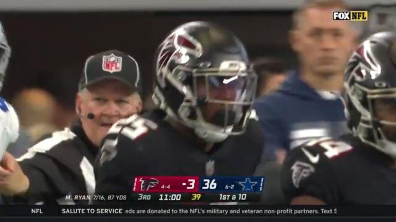 Atlanta Falcons running back Wayne Gallman finds open space for 21-yard ...