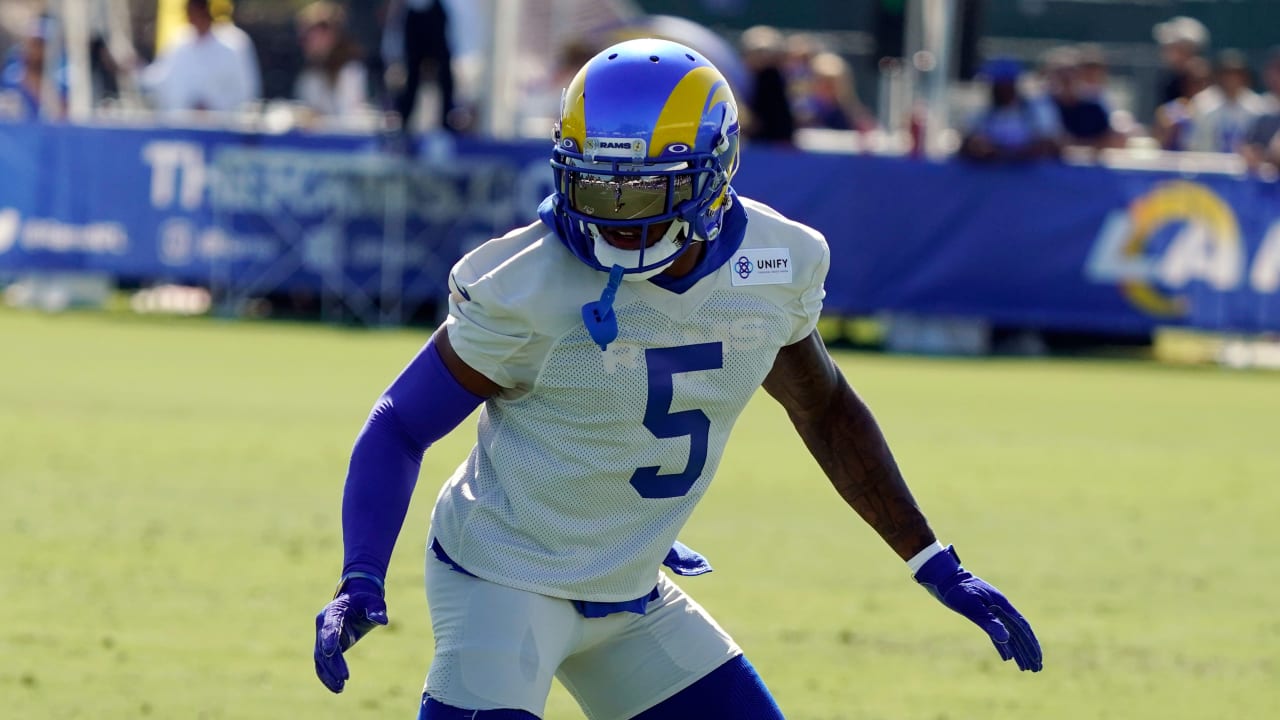 Los Angeles Rams cornerback Jalen Ramsey jumps Stafford's throw for ...