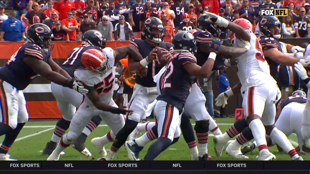 Cleveland Browns notch fifth sack of game on Chicago Bears quarterback ...