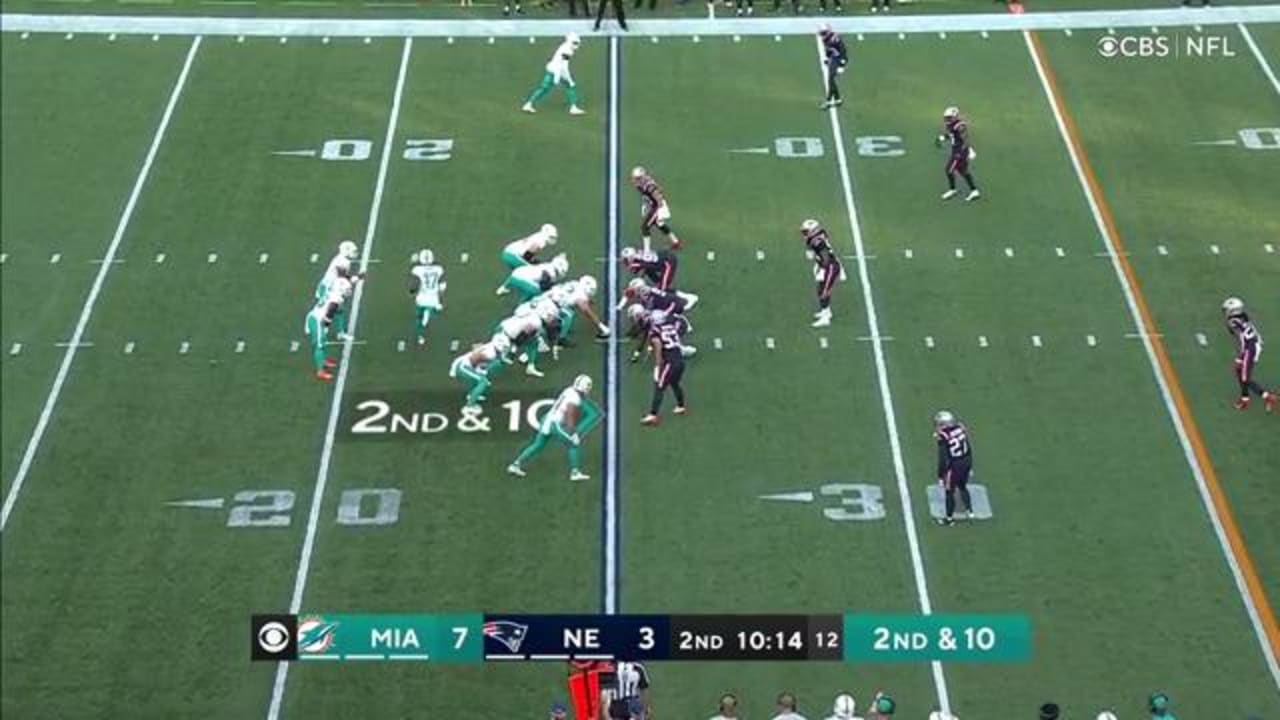 Miami Dolphins wide receiver DeVante Parker prances across Patriots ...