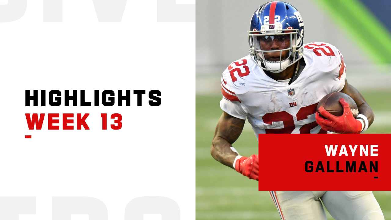 Watch New York Giants running back Wayne Gallman's best runs from 135 ...