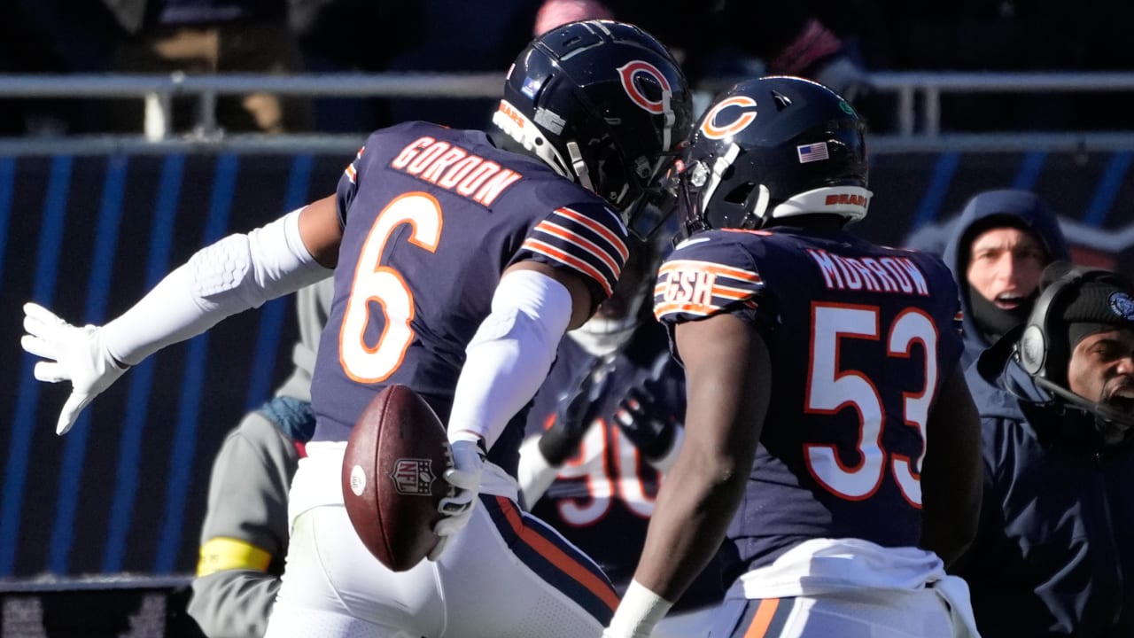Chicago Bears defensive back Kyler Gordon's high-point catch secures ...