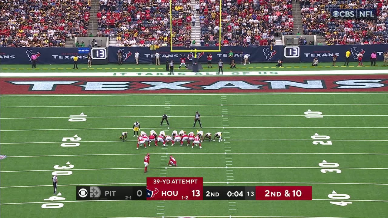 Houston Texans kicker Ka'imi Fairbairn's third FG of first half extends ...