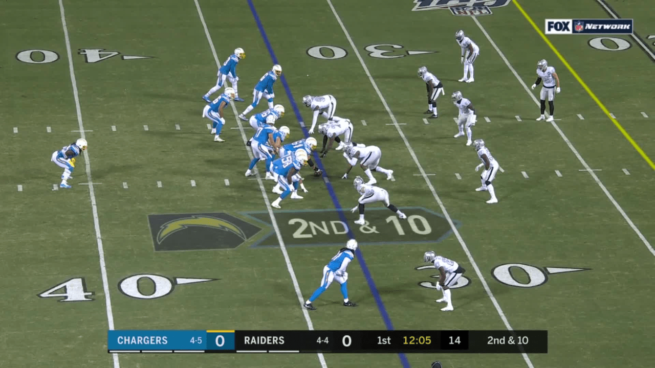 Erik Harris returns interception of Philip Rivers 59 yards