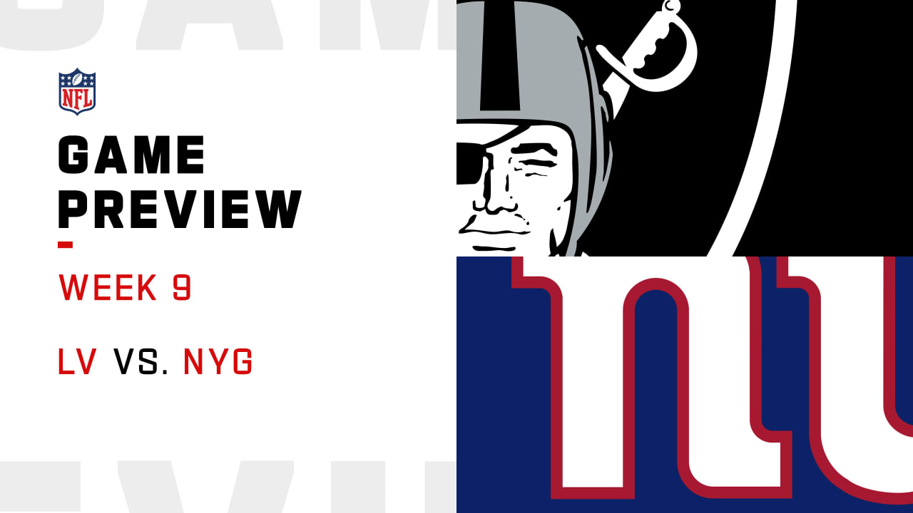 Las Vegas Raiders vs. New York Giants preview | Week 9