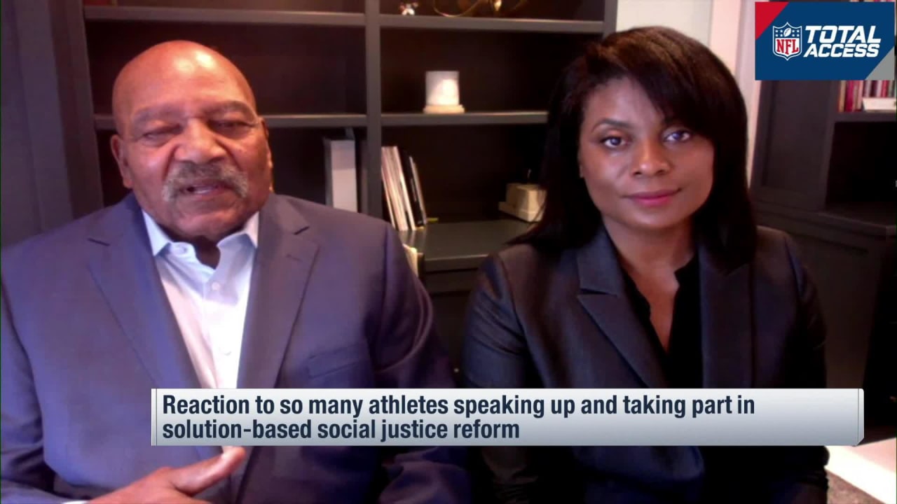 Hall of Fame fullback Jim Brown, wife Monique talk about the importance ...
