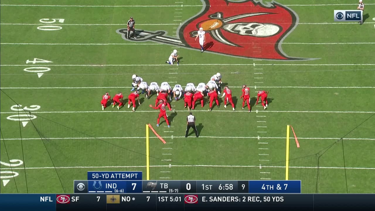 Chase McLaughlin's first Colts FG is good from 50 yards